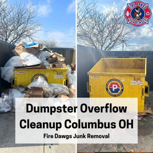 Dumpster Overflow Cleanup Columbus OH | Fire Dawgs